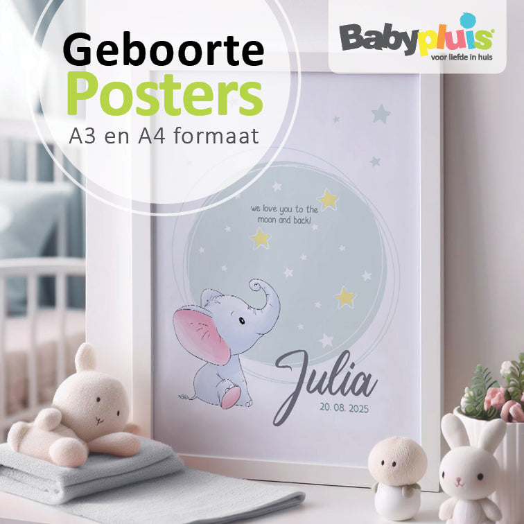 Geboorte poster & kinderposters voor babykamer en kinderkamer bestellen ...