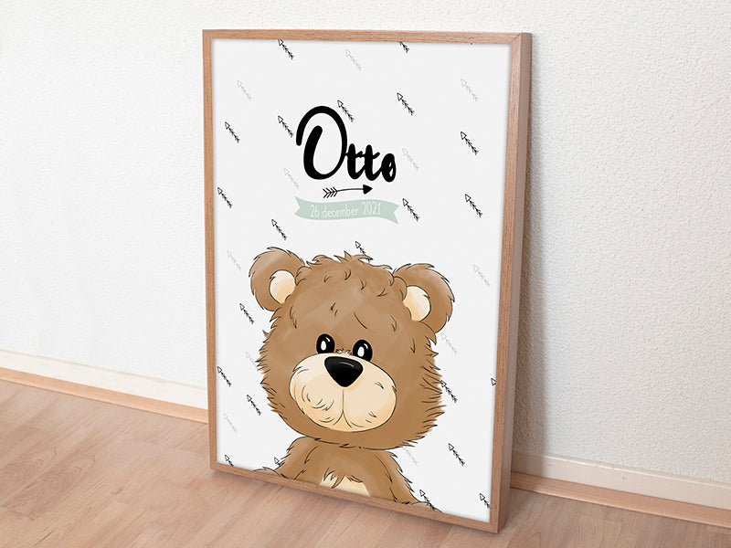 Kinderposters met dieren & persoonlijke geboorte posters babykamer ...